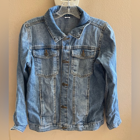 Carter's | Jackets & Coats | Carters Kids Snap Button Blue Denim Jean ...